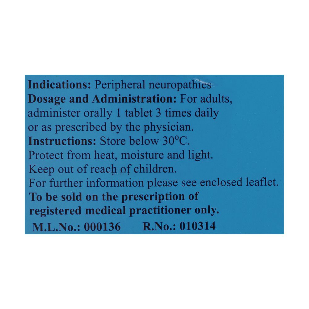 Purchase Hilton Pharma Methycobal Tablet, 500mg, 1-Strip Online at Best ...