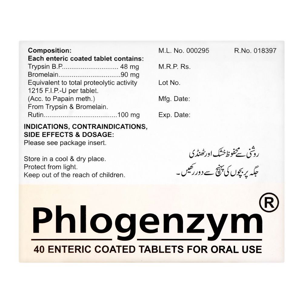 Purchase Pacific Pharmaceuticals Phlogenzym Tablet, 40-Pack Online at ...