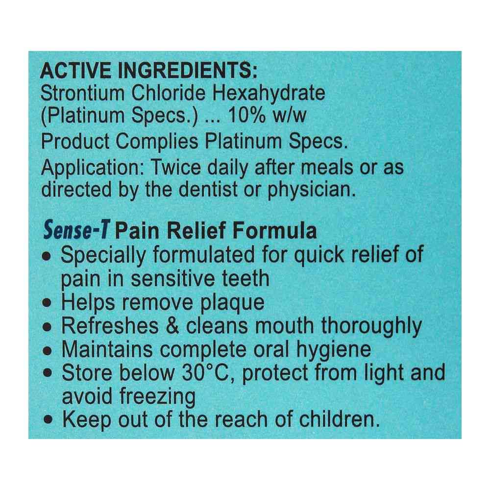 Buy Sense-T Medicated Toothpaste, For Sensitive Teeth, 100g Online at ...