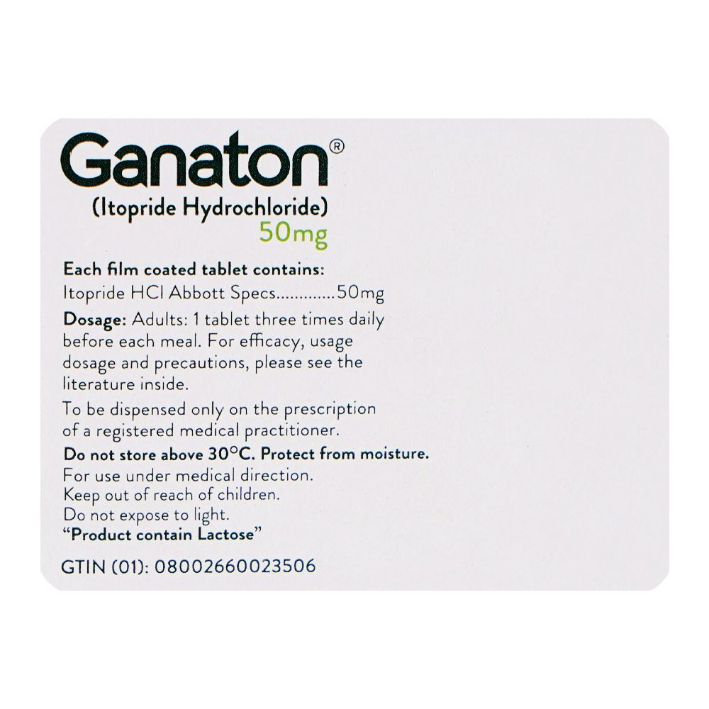 Ganaton 50mg, Strip (10 Tablets)