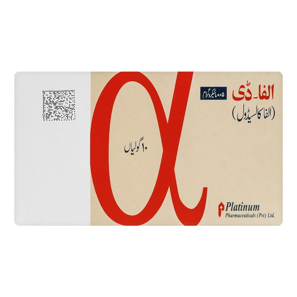 Buy Platinum Pharmaceuticals Alfa-D Tablet, 0.5mcg, 10-Pack Online at ...