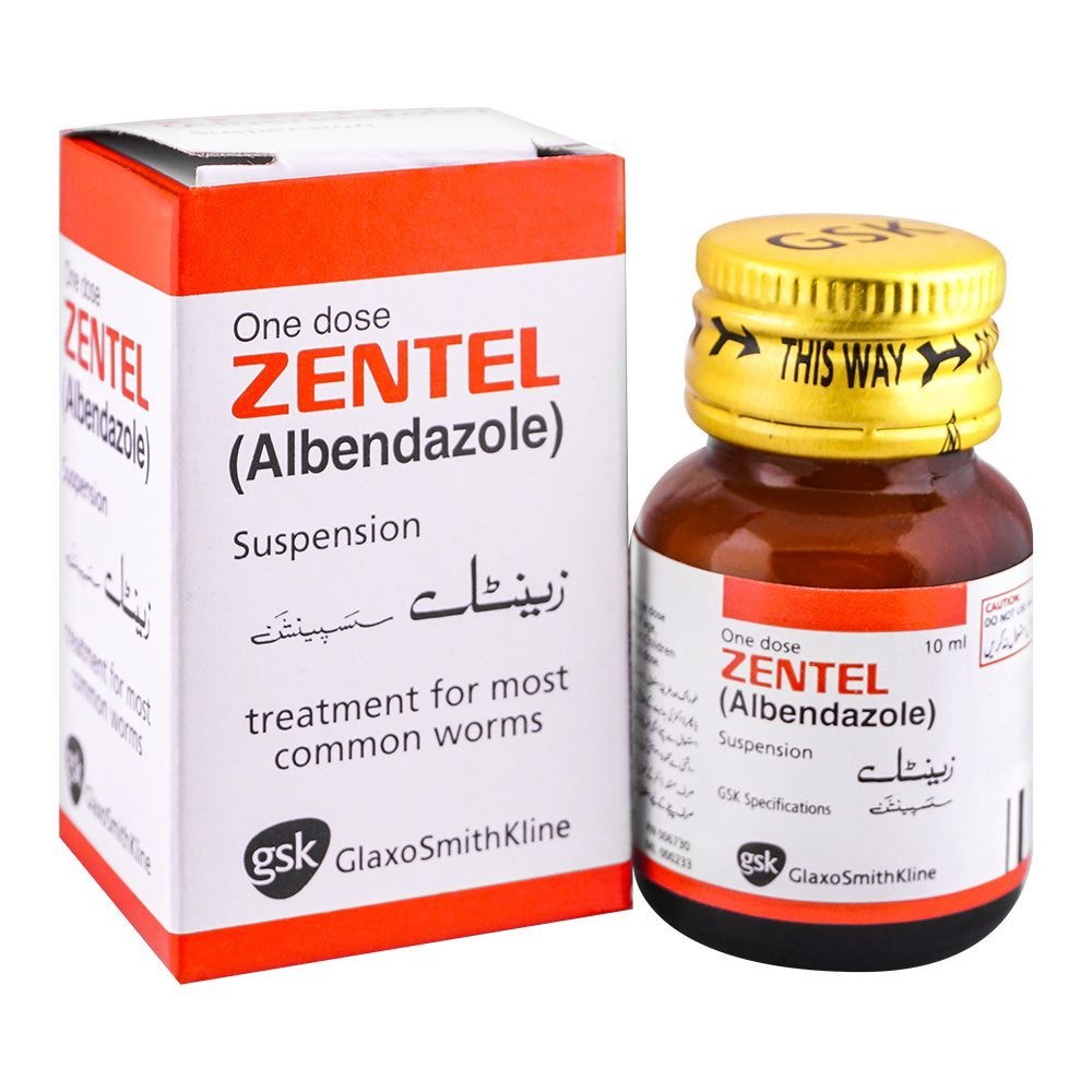 Purchase GSK Zentel Suspension, Single Dose, 10ml Online at Best Price ...