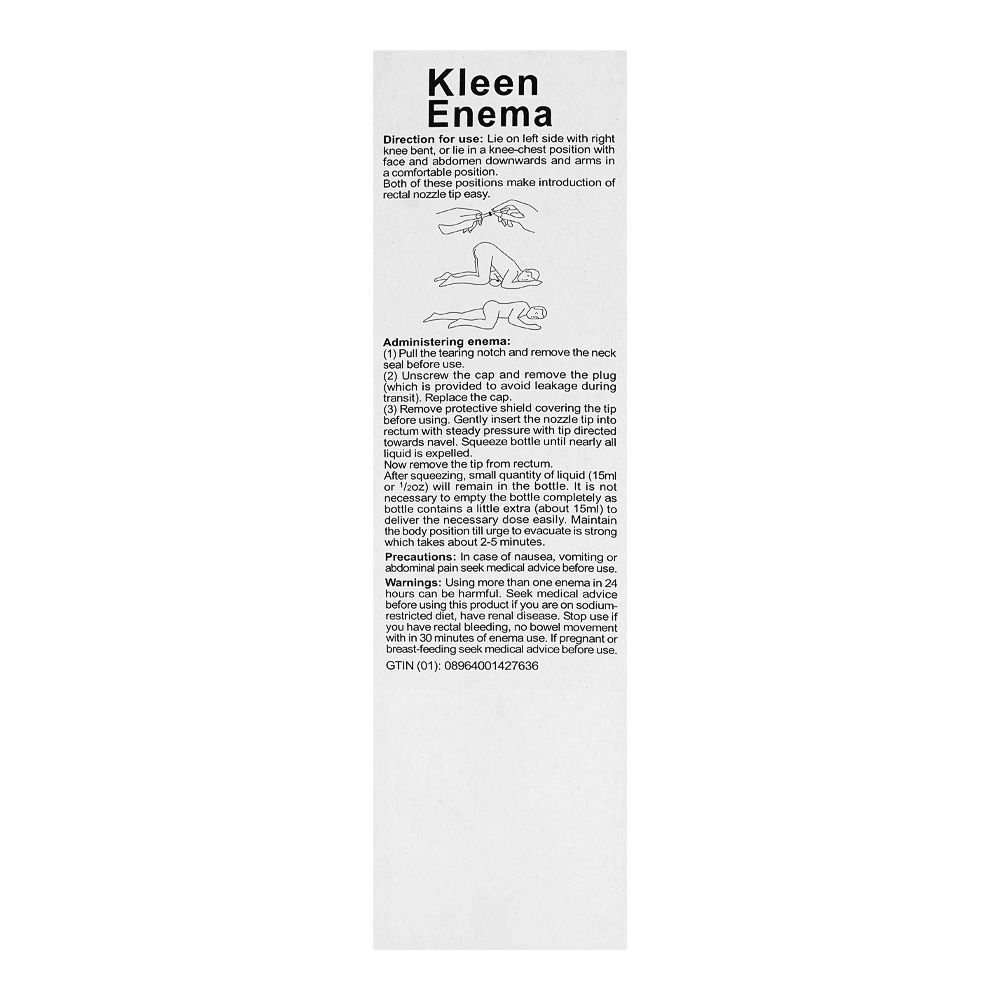 NabiQasim Kleen Enema Complete Kit, 135ml