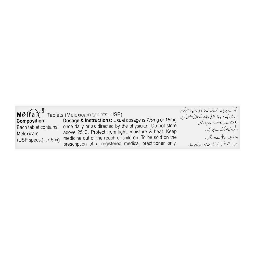 Buy AGP Pharma Melfax Tablet, 7.5mg, 10-Pack Online at Best Price in ...