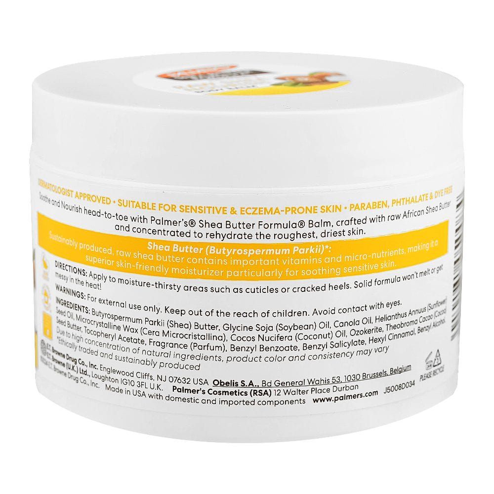 Palmer's Shea Butter Formula Raw Shea Nourish Body Balm, Vitamin E, 200g