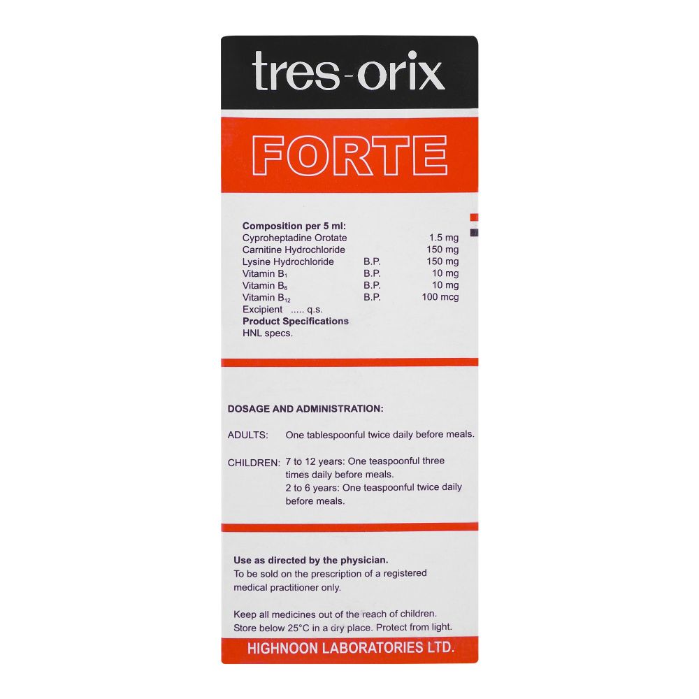 Order Highnoon Laboratories Tres Orix Forte Liquid, 120ml Online at ...