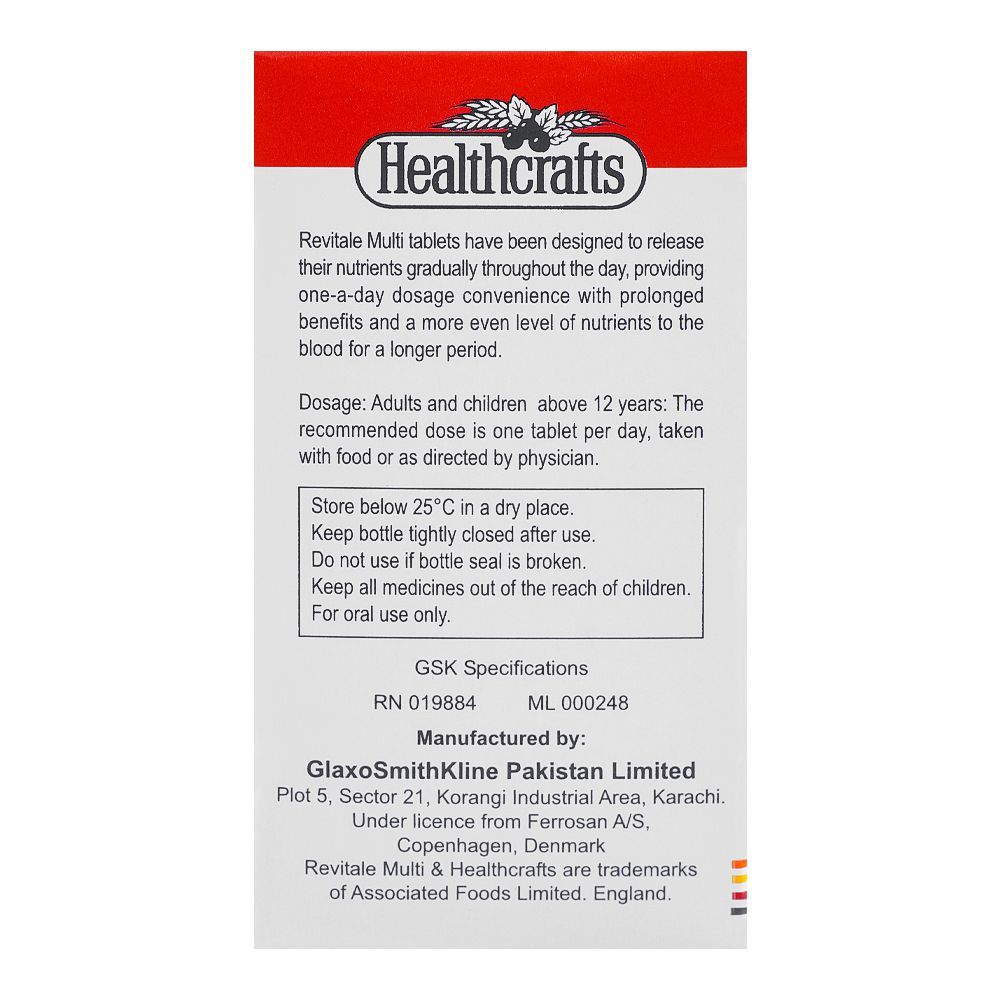 Buy GSK Revitale Multi Tablet, 45-Pack Online at Best Price in Pakistan ...
