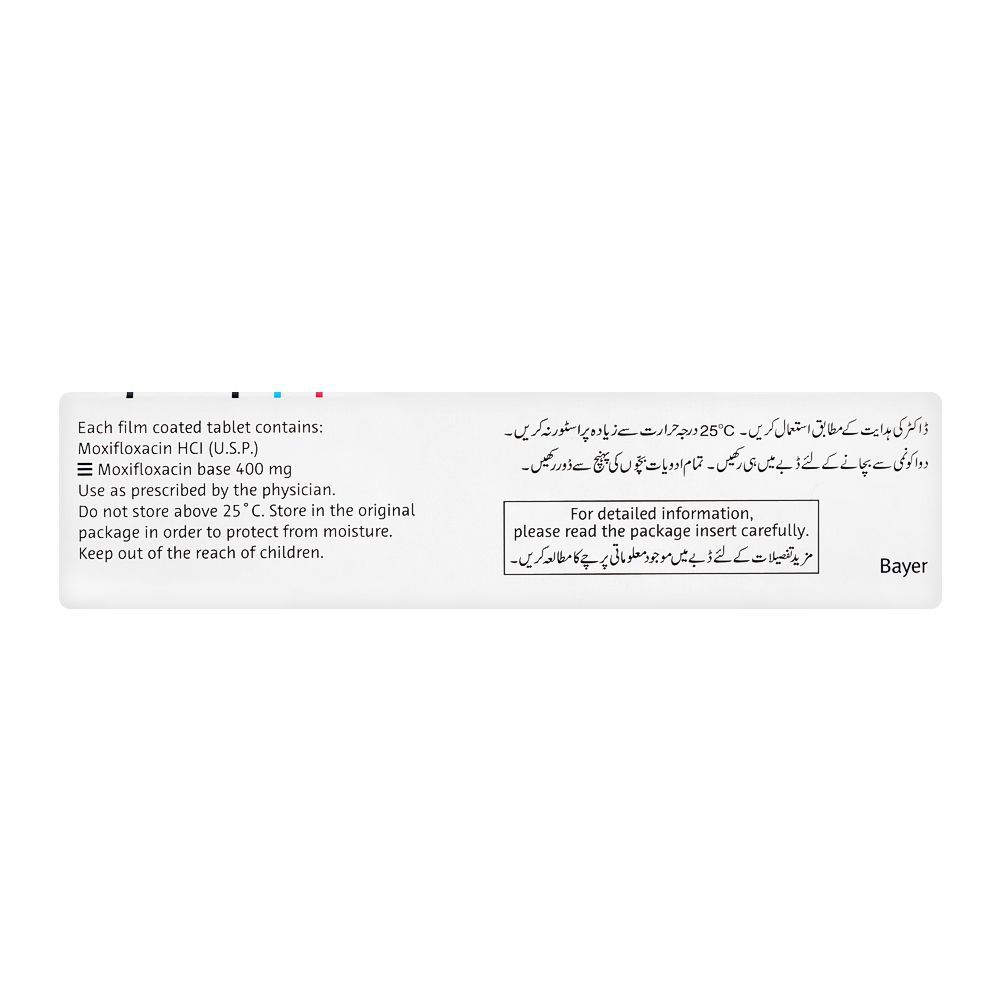 Purchase Bayer Pharmaceuticals Avelox Tablet, 400mg, 5-Pack Online at ...