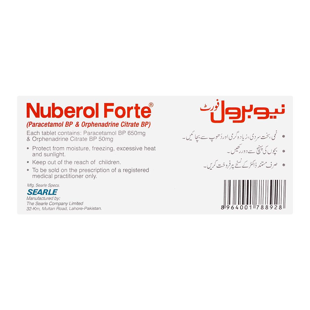 Purchase Searle Nuberol Forte Tablet, 1-Strip Online at Best Price in ...