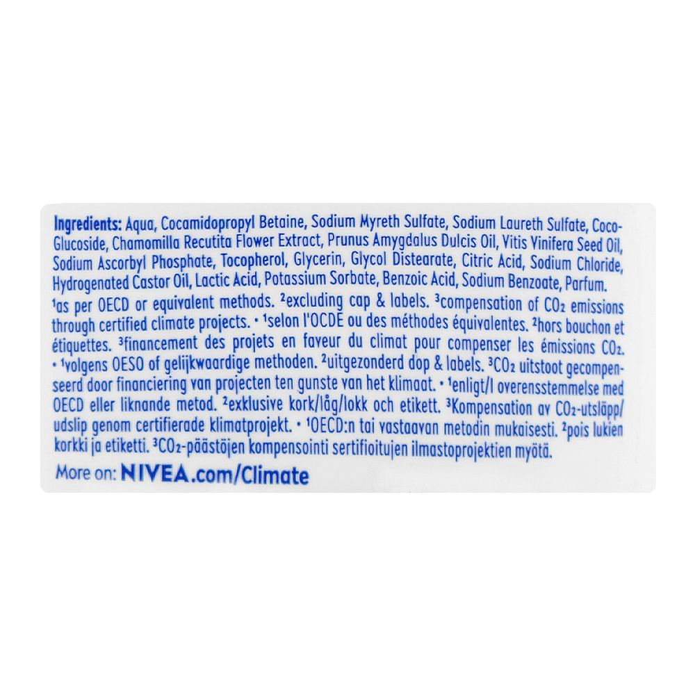 Nivea Creme Sensitive PH Skin Neutral Care Shower Cream, For Sensitive ...