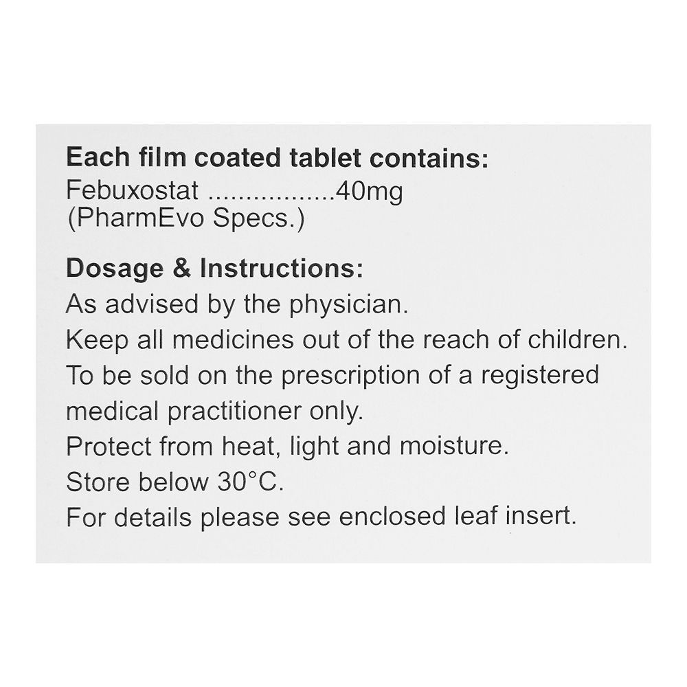 Buy PharmEvo Gouric Tablet Strip, 40mg, 10 Tablets Online at Best Price ...