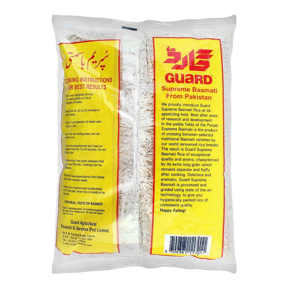 Buy Guard Supreme Basmati Rice, Extra Long Grain, 1 KG Online at Best ...