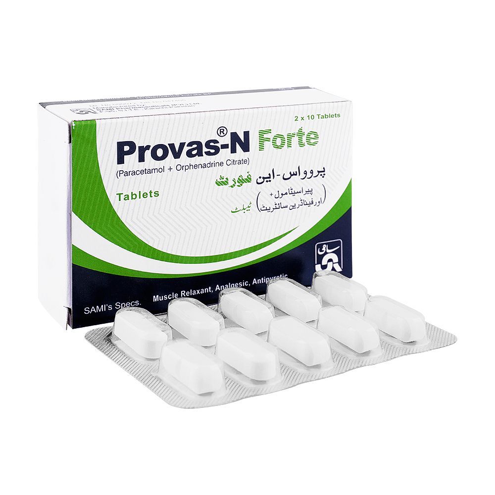 Purchase Sami Pharmaceuticals Provas-N Forte Tablet, 20-Pack Online at ...