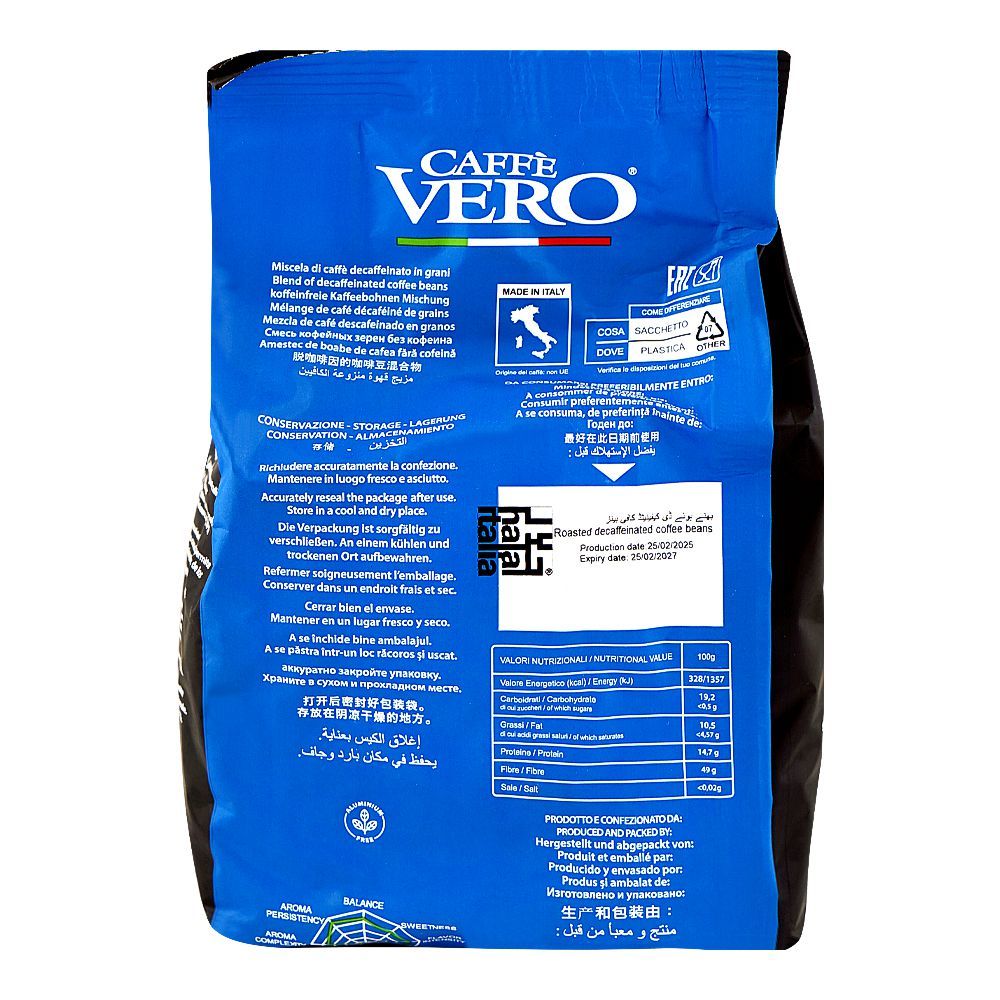Caffe Vero Decaffee Coffee, 500g