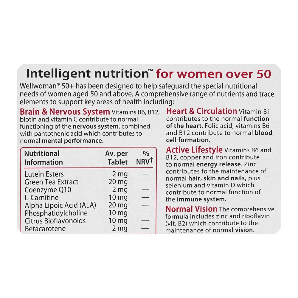 Vitabiotics Wellwoman Capsule, 50+ 30-Pack
