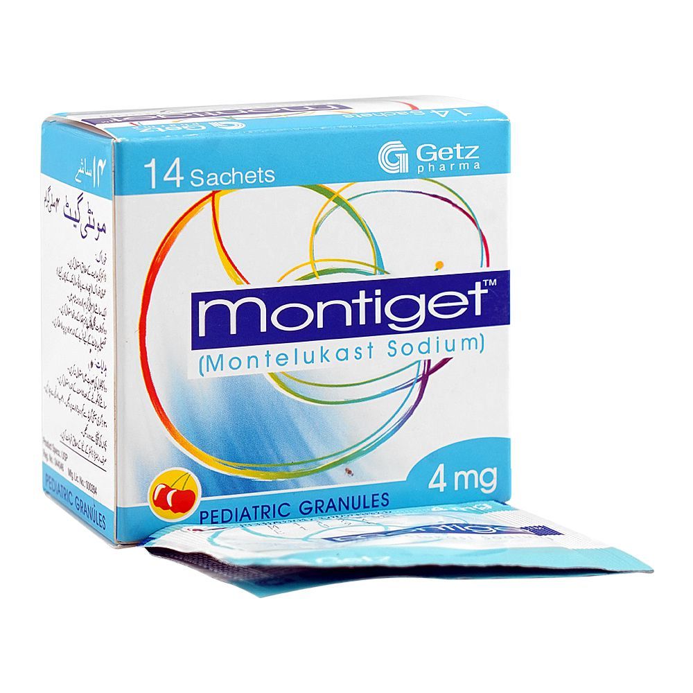 Getz Pharma Montiget Pediatric Granules, 4mg, 14 Sachets Box