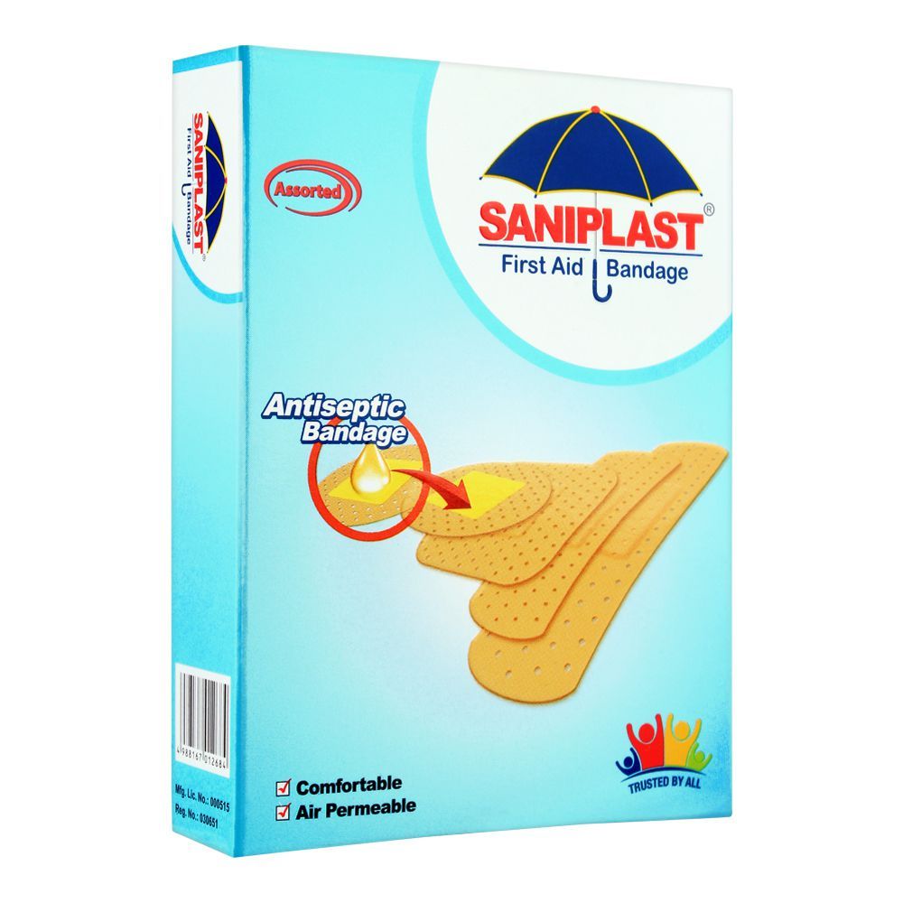 Buy Saniplast 4-In-1 First Aid Antiseptic Bandage, Assorted, 20-Pack ...