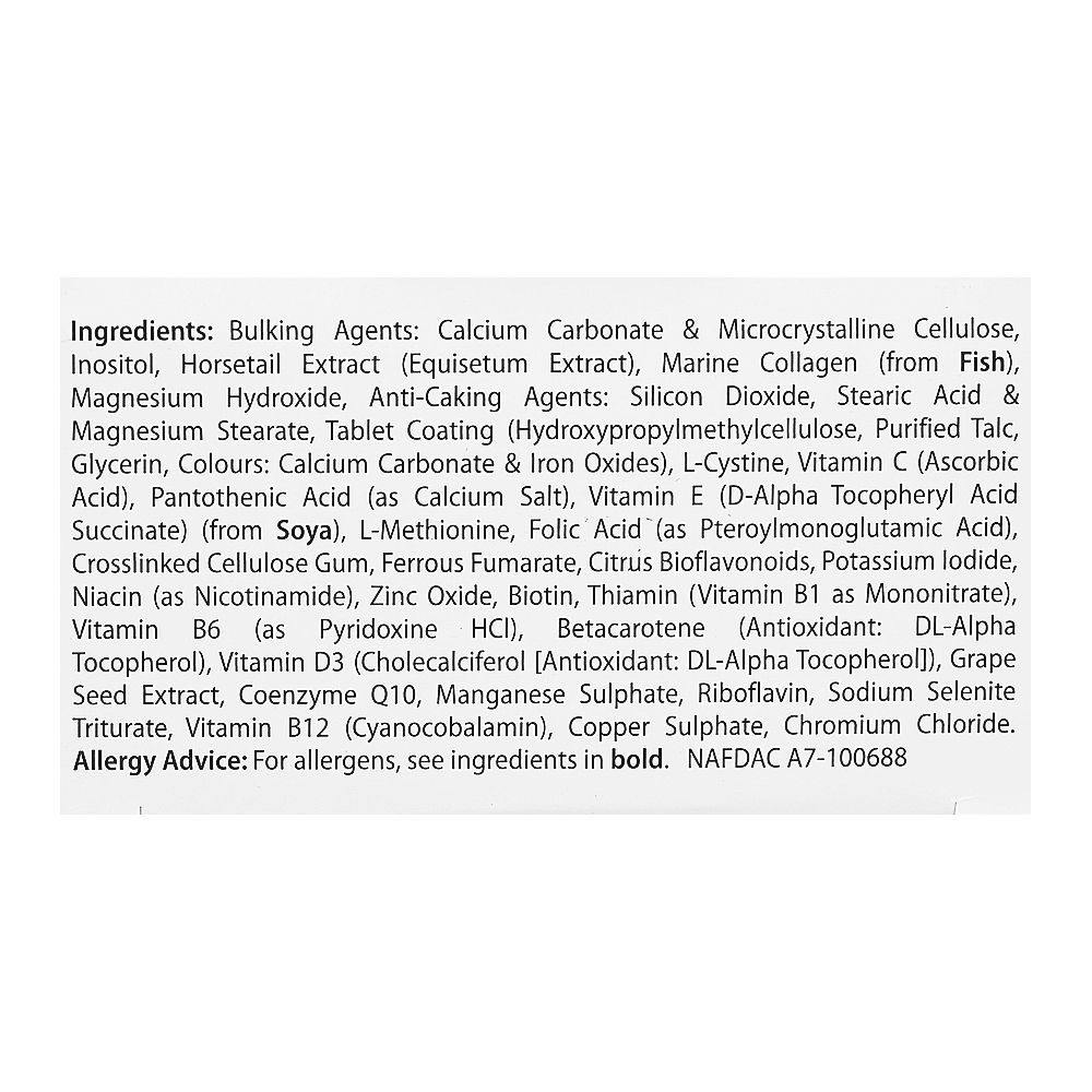 Perfectil Original Skin, Hair & Nails Vitamin Supplement, Box (60 Tablets)