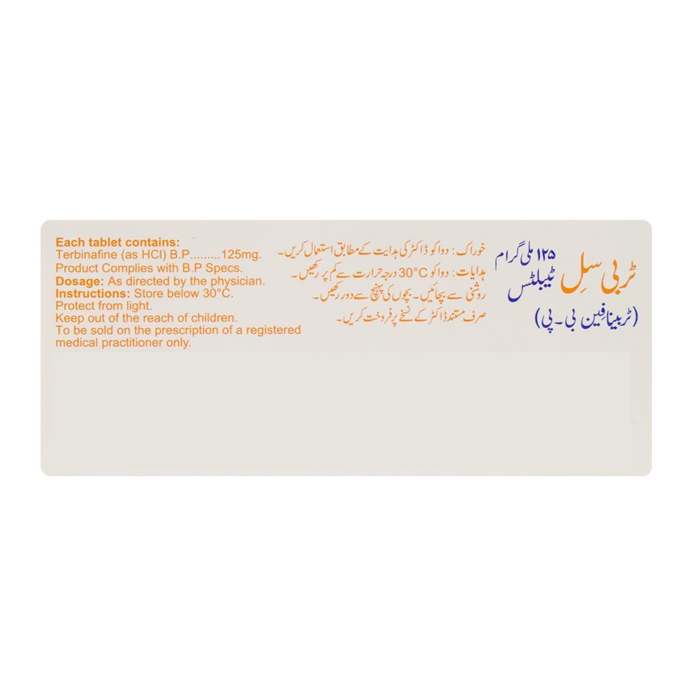 Saffron Pharmaceuticals Terbisil Tablet, 125gm, 10-Pack