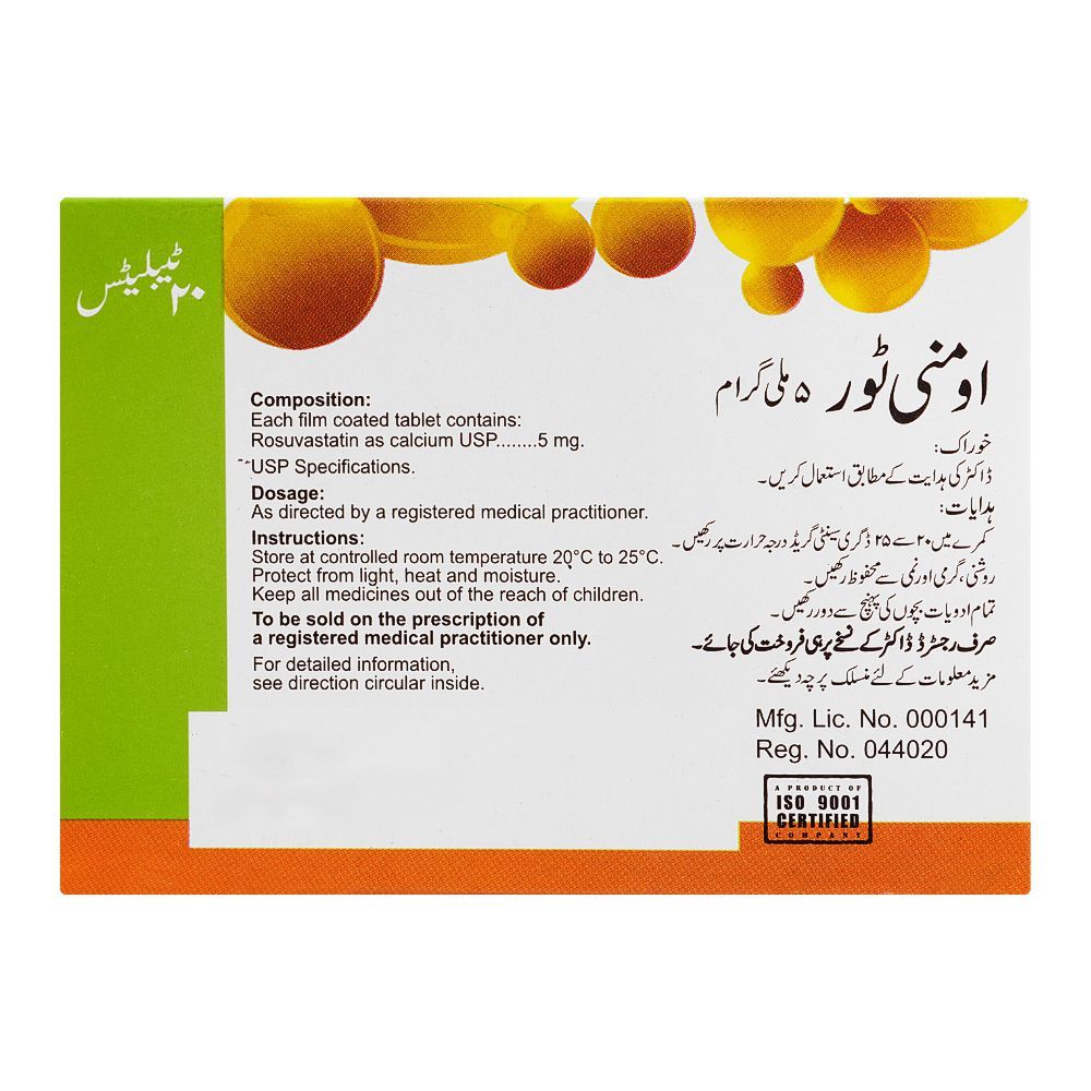 Buy Macter Pharma Omnitor Tablet, 5mg, 20-Pack Online at Best Price in Pakistan - Naheed.pk