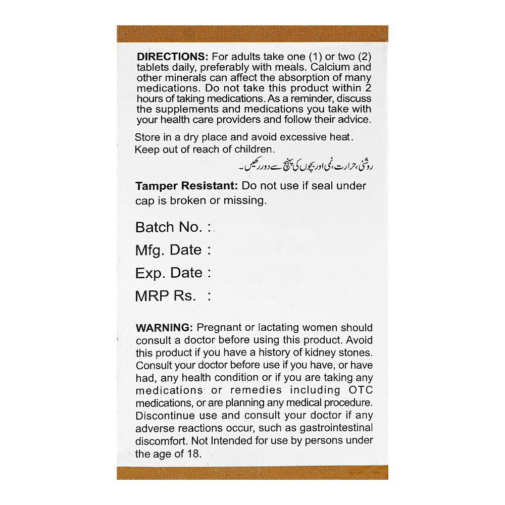 Herbist Nutrition Cal-D Tablet, 600mg, 20-Pack