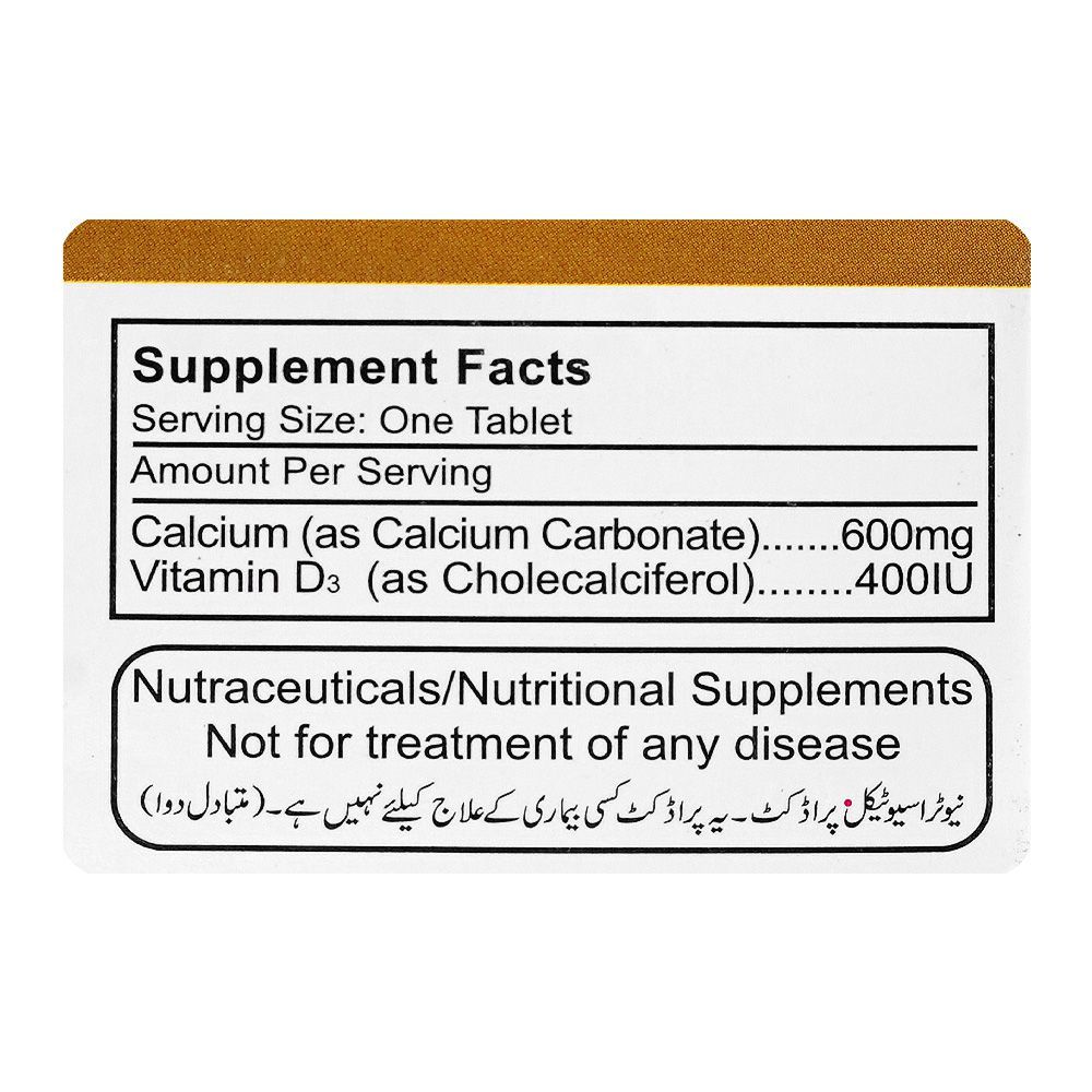 Herbist Nutrition Cal-D Tablet, 600mg, 20-Pack