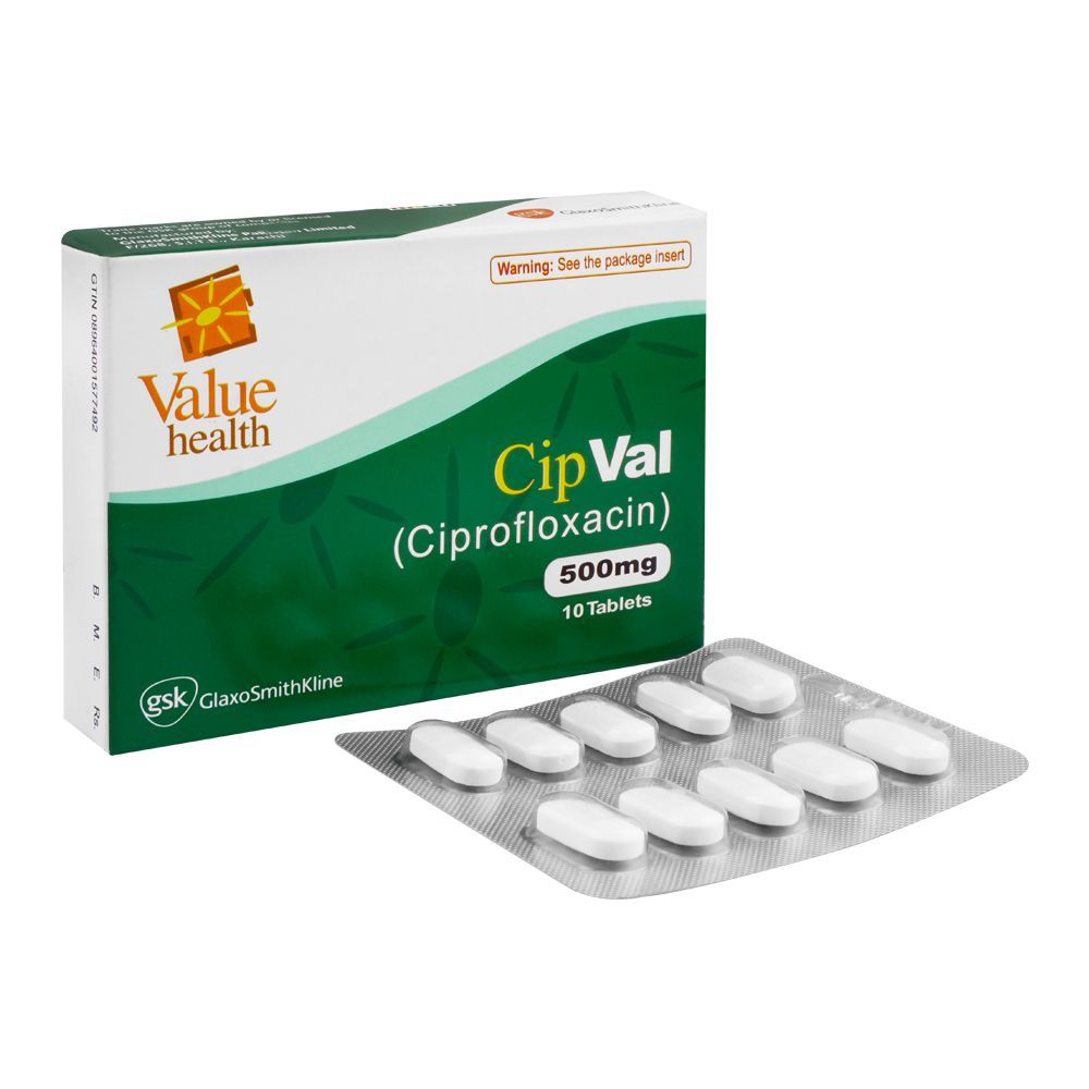 Buy GSK Cipval Tablet, 500mg, 10-Pack Online at Special Price in ...