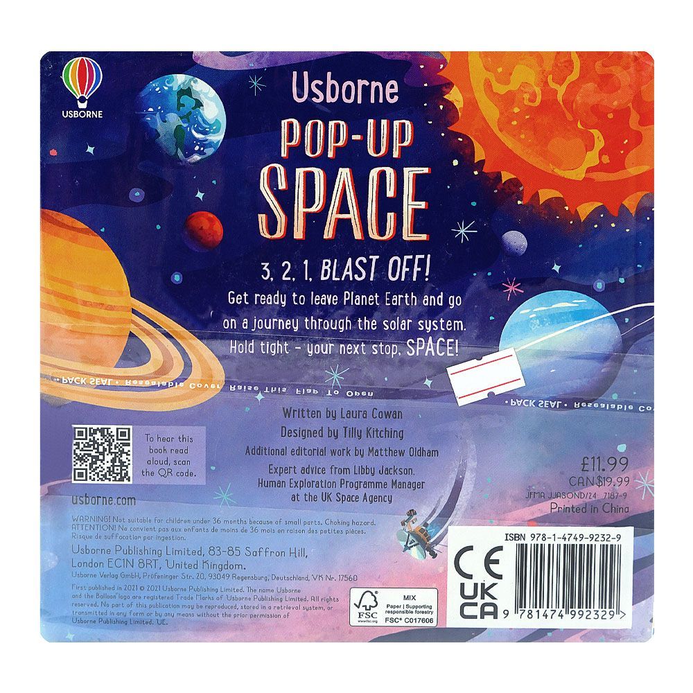 Usborne Pop-Up Space Book