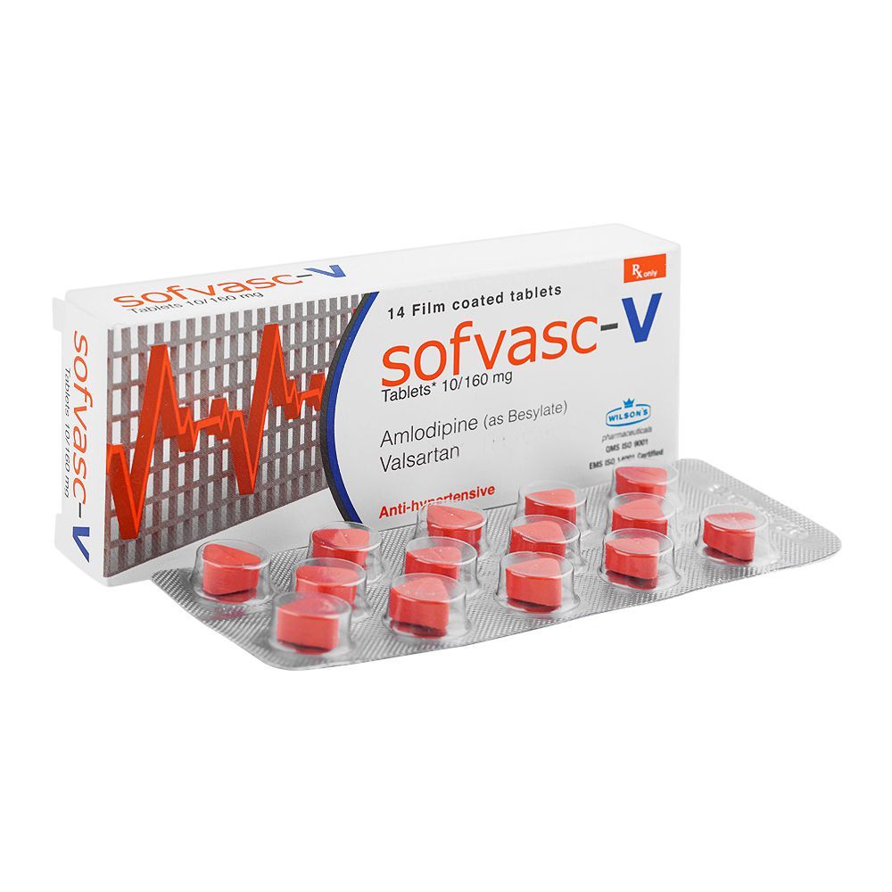 Wilson's Pharmaceuticals Sofvasc-V Tab 10/160mg, 14 Tablets Box