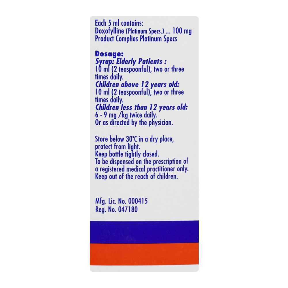 Purchase Platinum Pharmaceuticals Unifyline Syrup, 100mg/5ml, 60ml ...