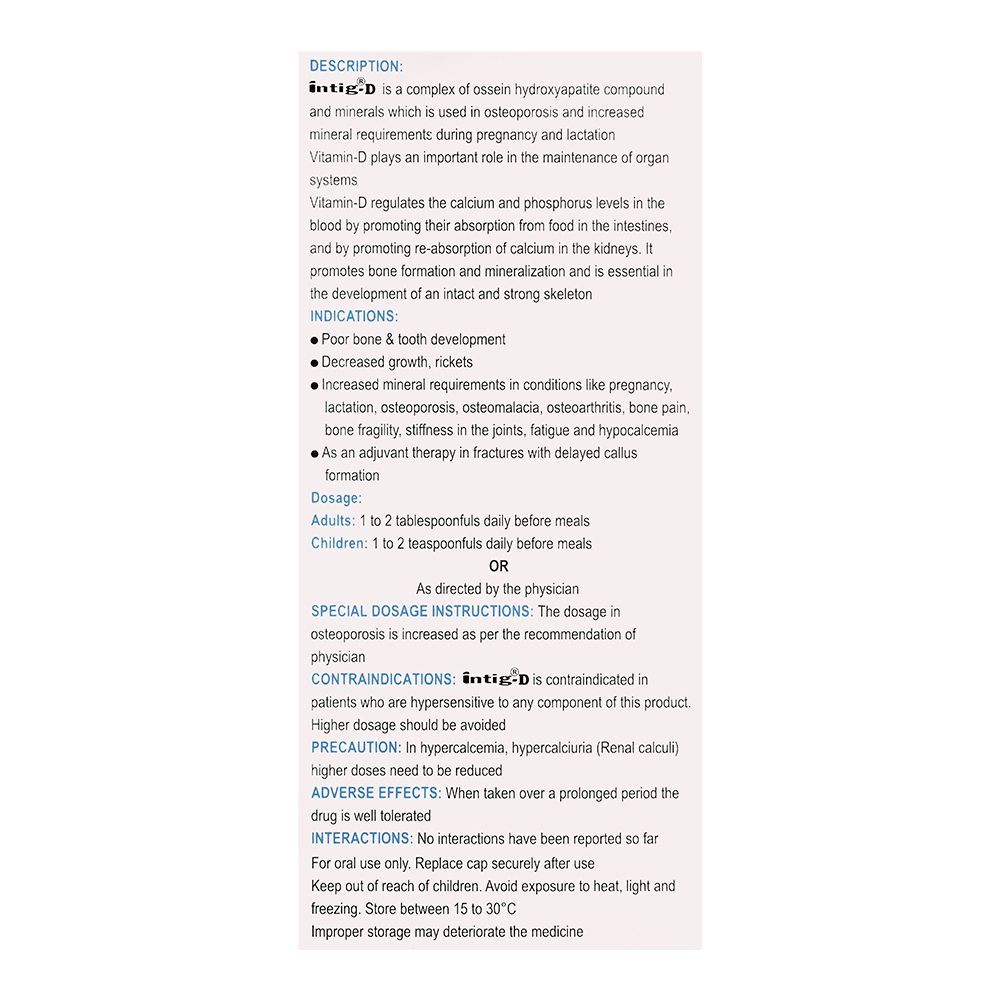 Buy Sami Pharmaceuticals Intig-D Suspension, 60ml Online at Best Price ...