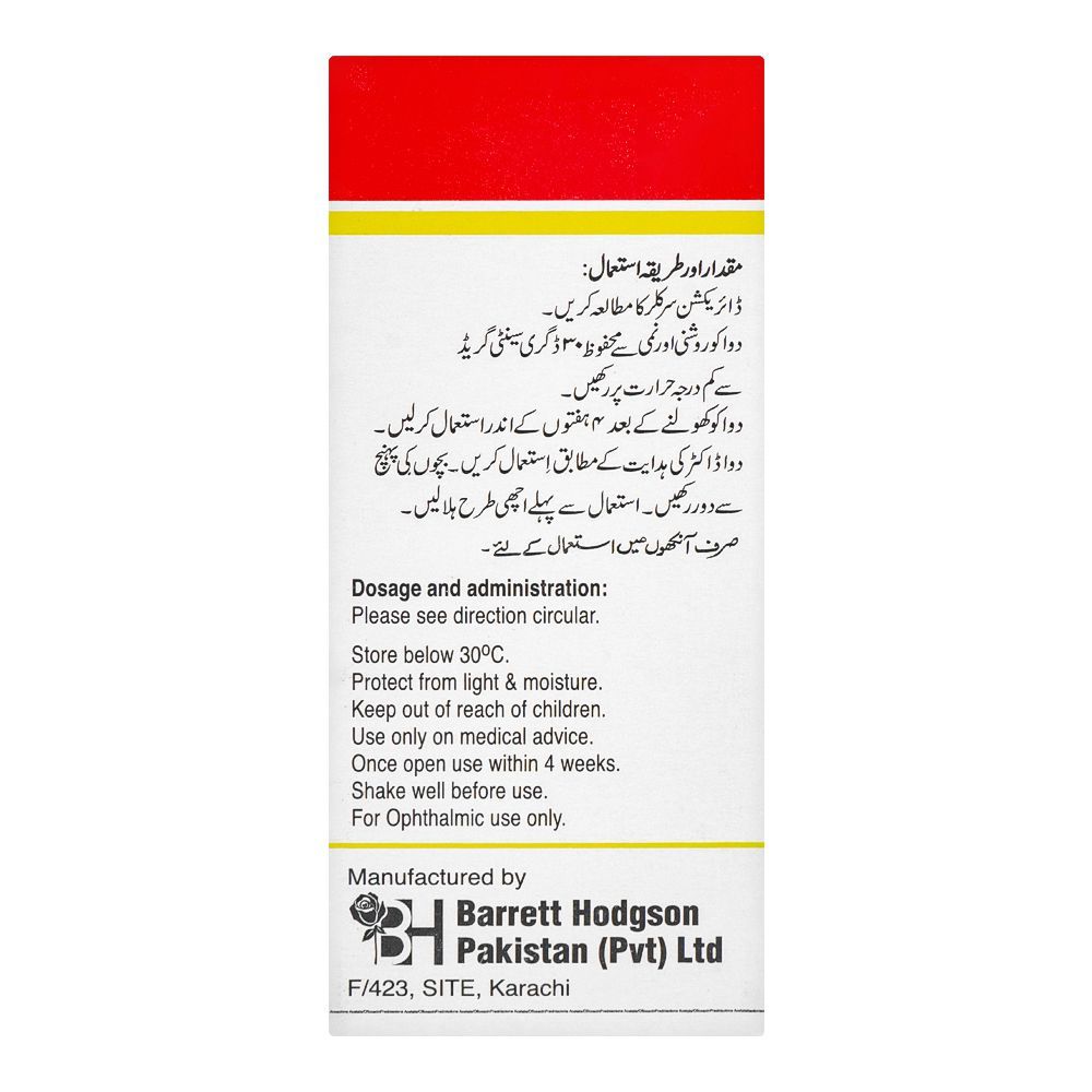 Buy Barrett Hodgson Oflopred Ophthalmic Suspension, 5ml Online at ...