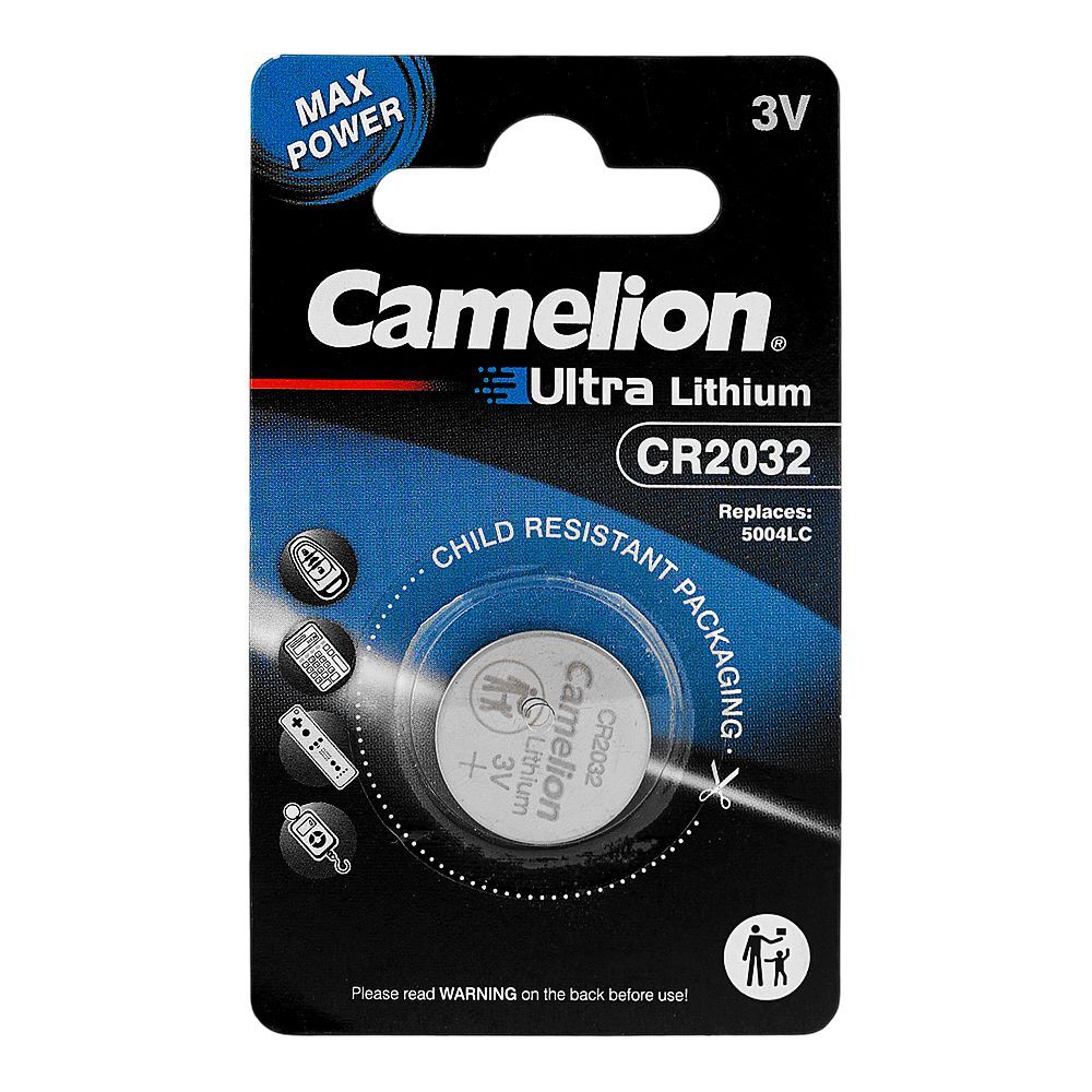 Buy Camelion Lithium Battery, 3V, CR-2032-BP5 Online at Best Price in ...
