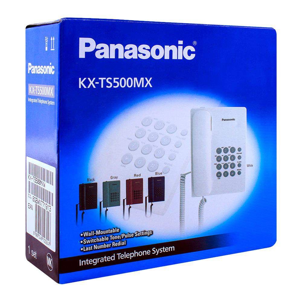 Order Panasonic Corded Landline Phone, White, KX-TS500MX Online at Special Price in Pakistan ...