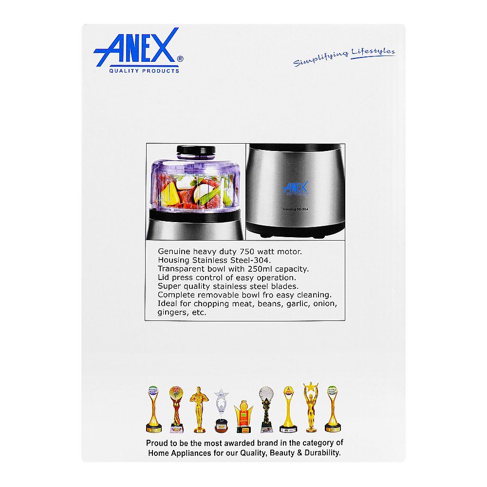 Purchase Anex Kitchen Chopper, 750W, 3047 Online at Best Price in ...