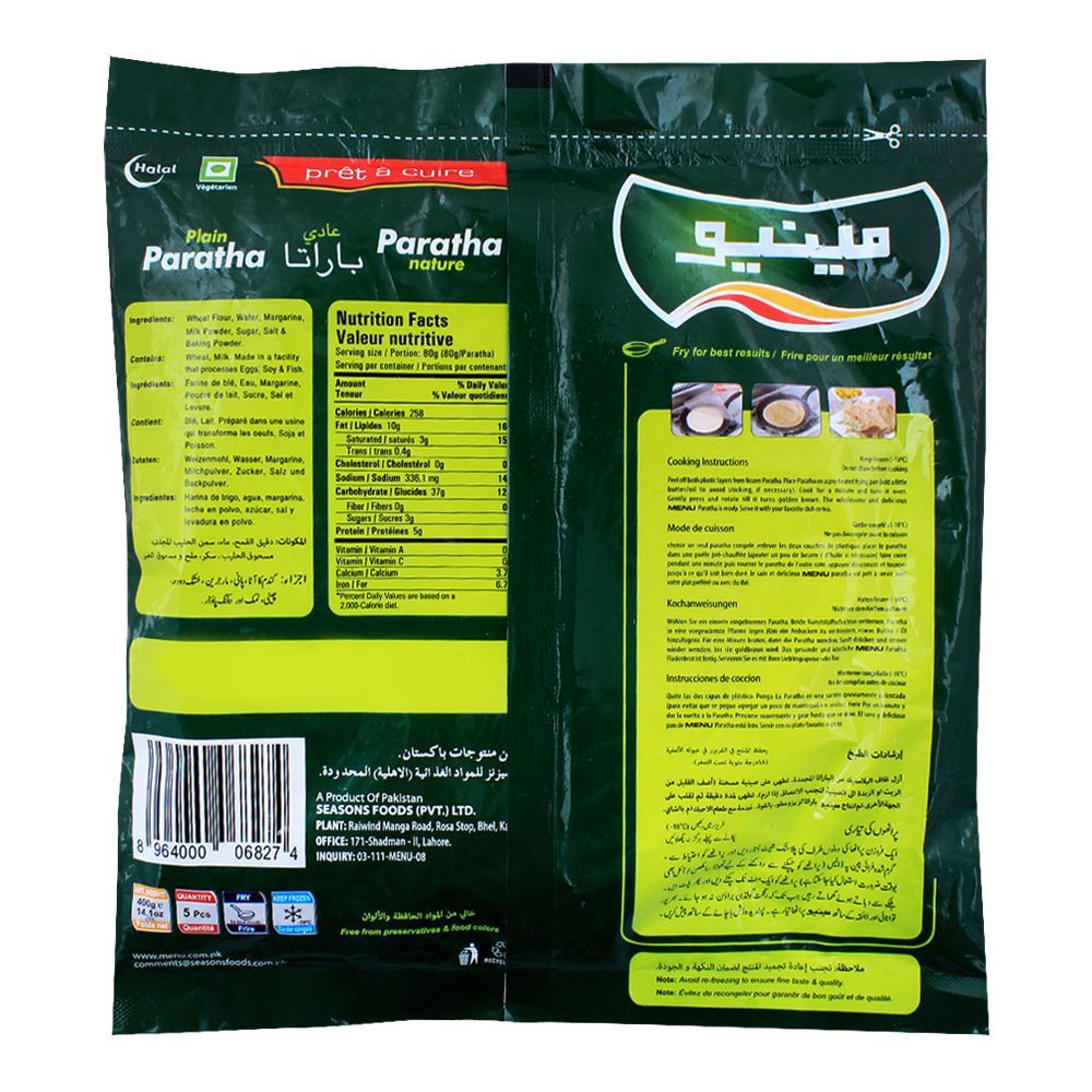 Order Menu Plain Paratha, 5 Pieces Online at Special Price in Pakistan ...