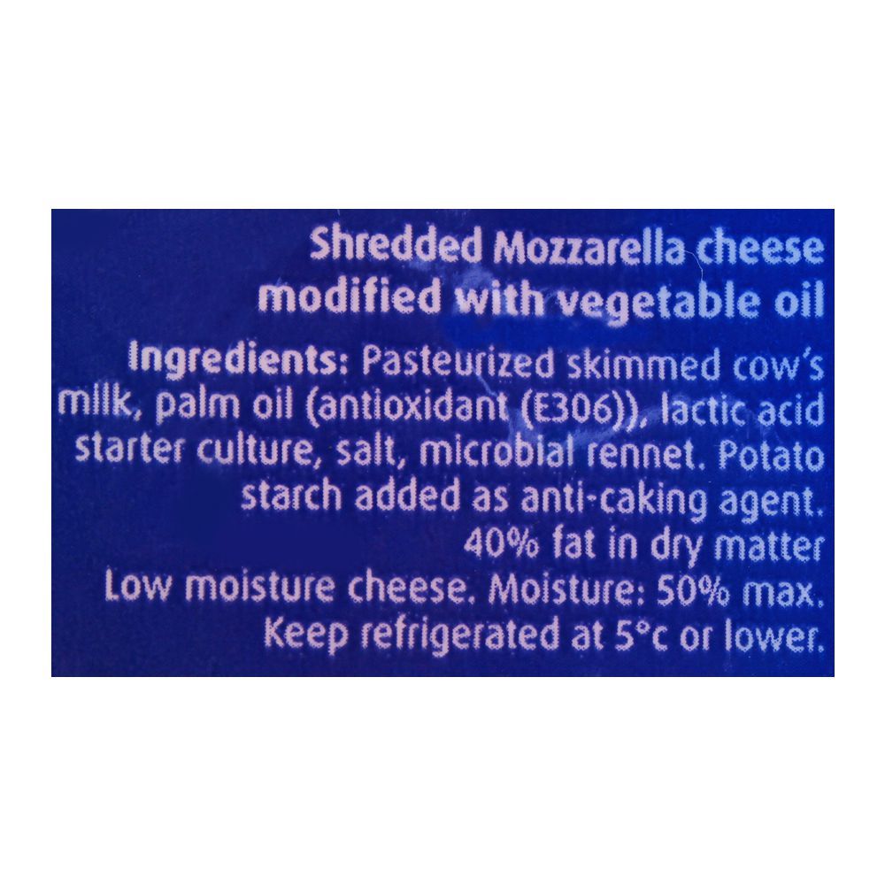 Buy Puck Shredded Mozzarella Cheese, With Vegetable Oil 200g Online at ...