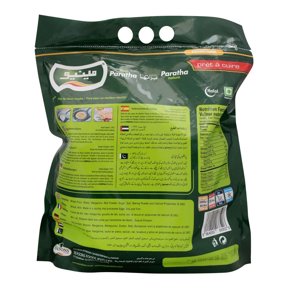 Buy Menu Plain Paratha, 30 Pieces Online at Best Price in Pakistan ...