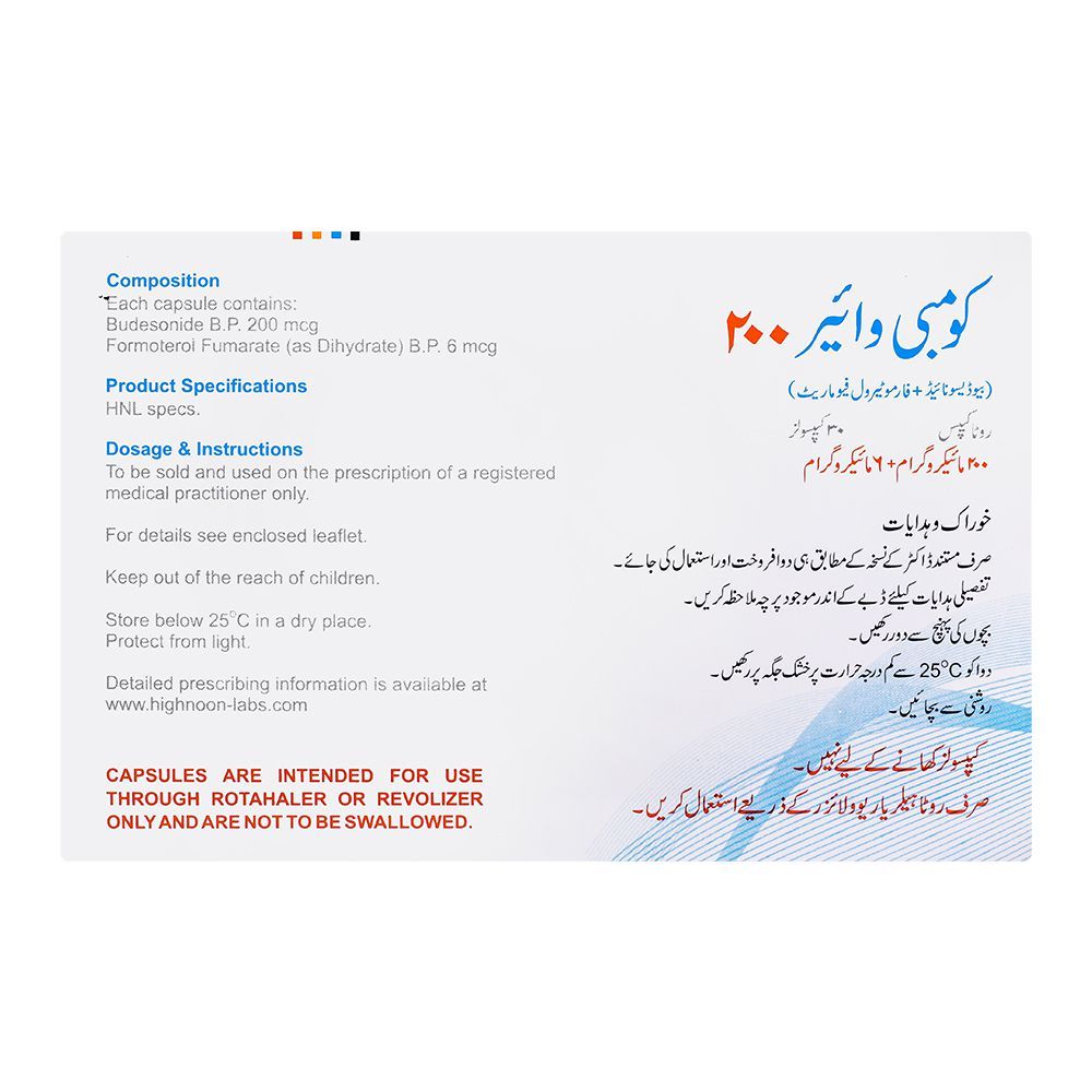 Buy Highnoon Laboratories Combivair Capsule, 200mcg+6mcg, 30-Pack ...