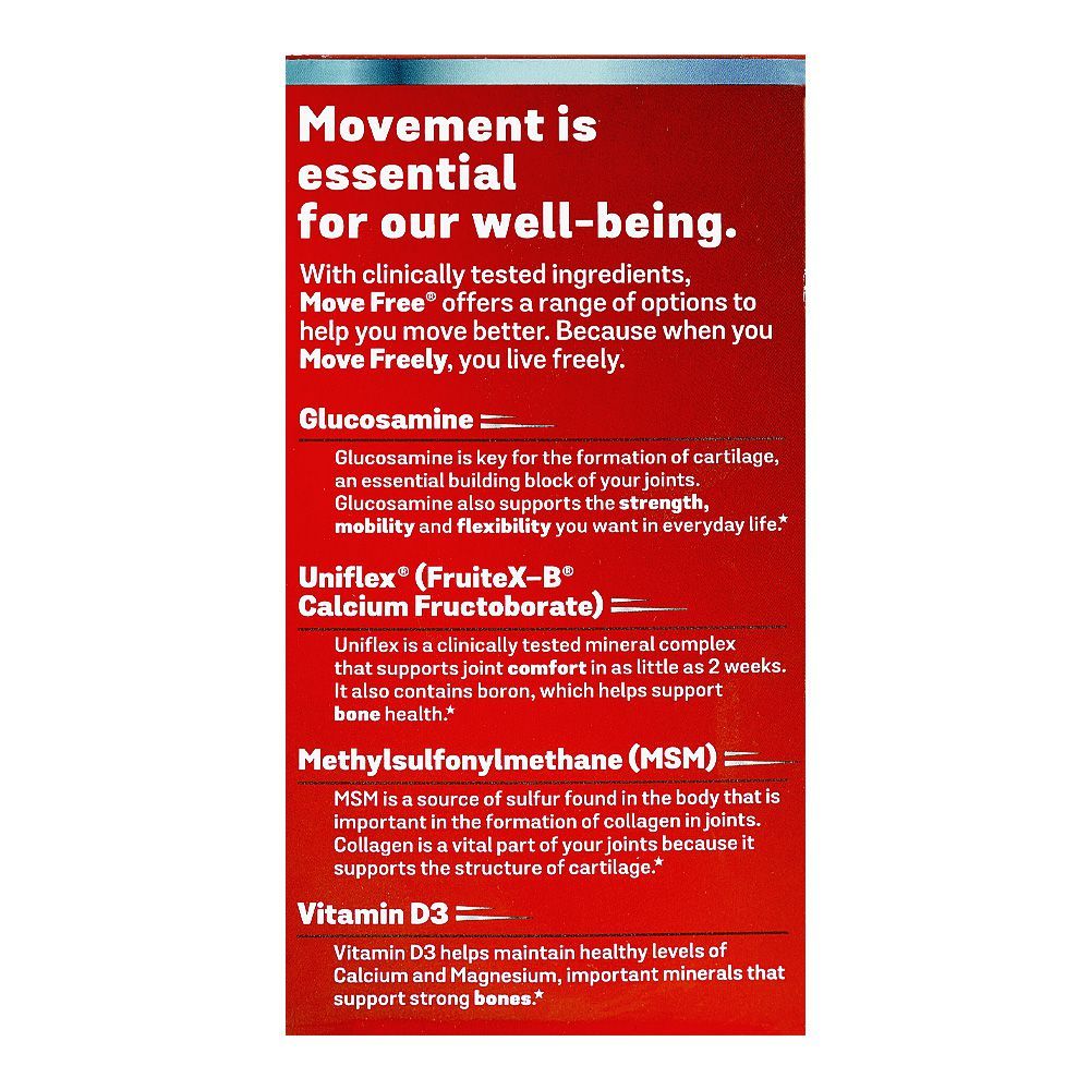 Move Free Advanced Supplement Tablet, 80-Pack