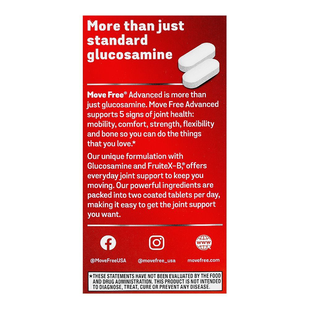 Move Free Advanced Supplement Tablet, 80-Pack