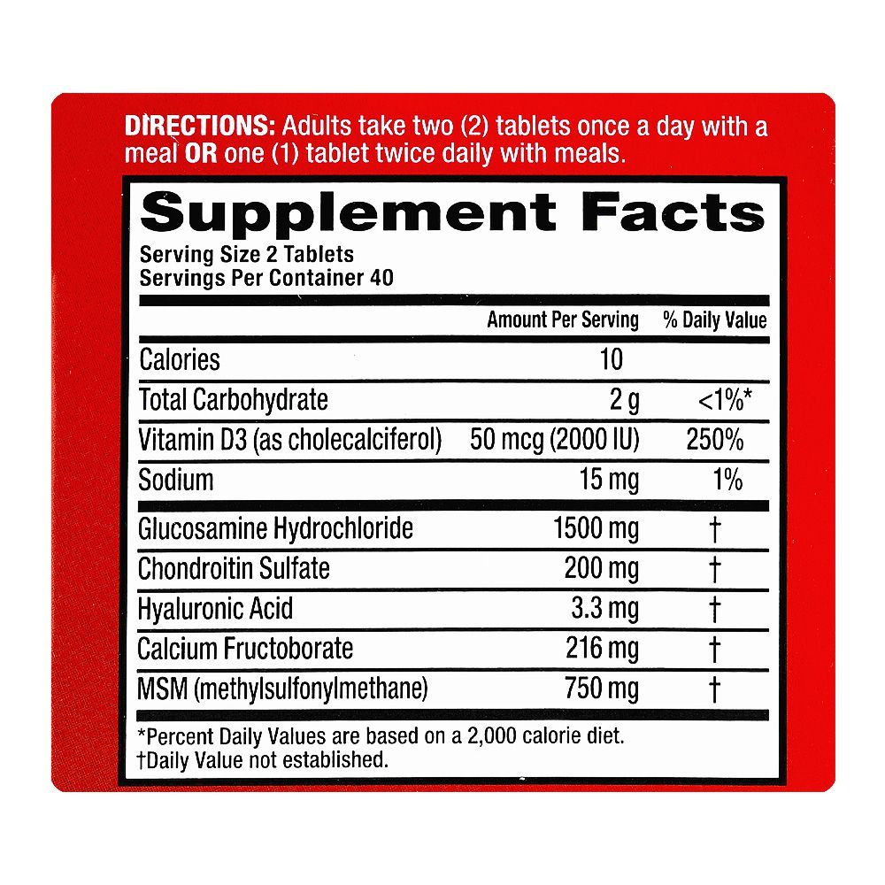 Move Free Advanced Supplement Tablet, 80-Pack