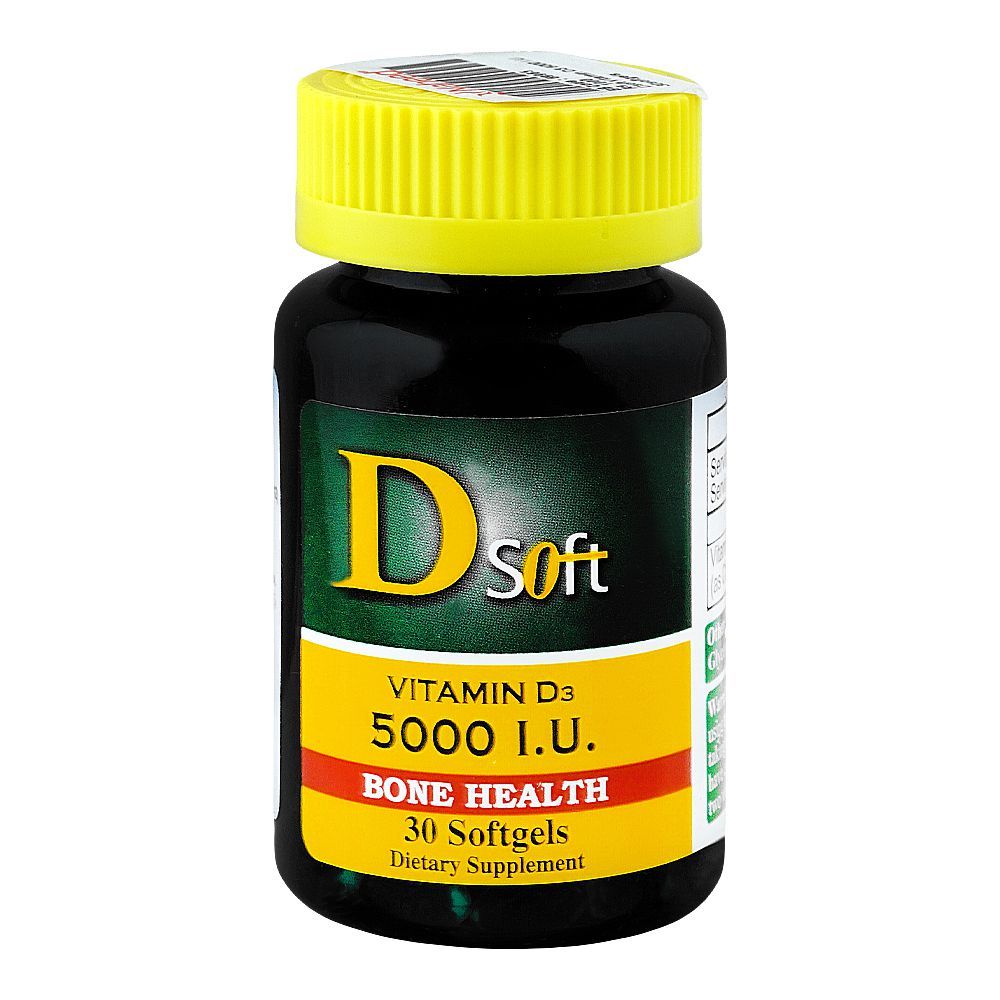 Captek Healthcare Dsoft Dietary Supplement Vitamin D3 5000 I.U, 30 ...