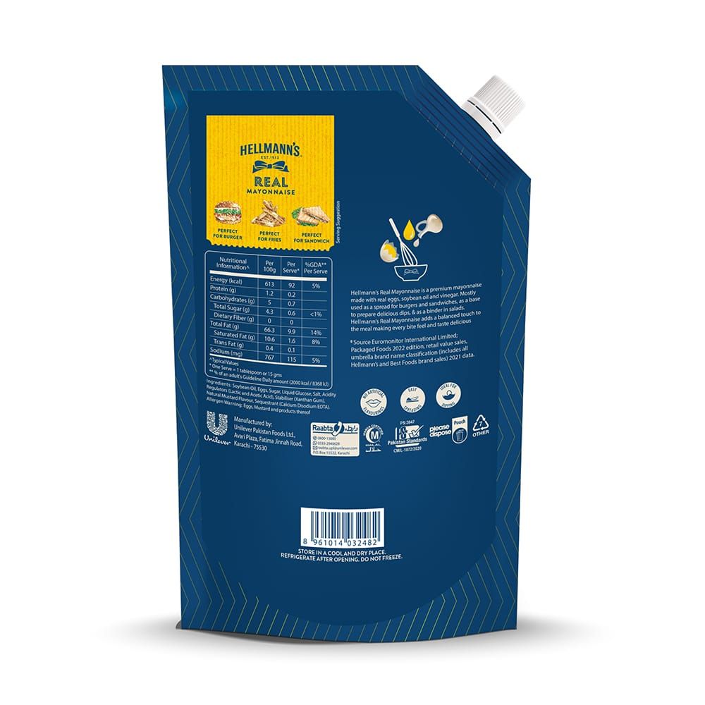 Buy Hellmann's Real Mayonnaise, 450gm Online at Best Price in Pakistan ...