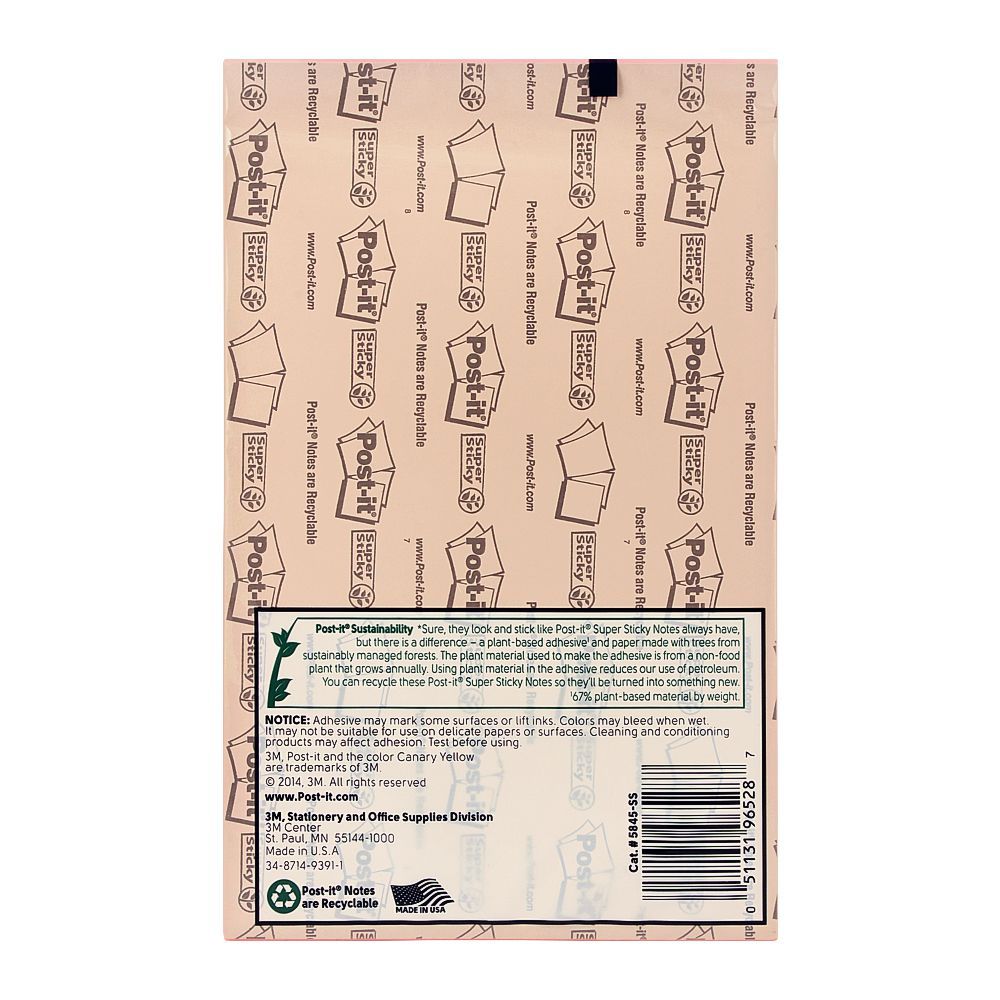 Order Post-It Super Sticky Notes, 5x8 Online at Special Price in ...