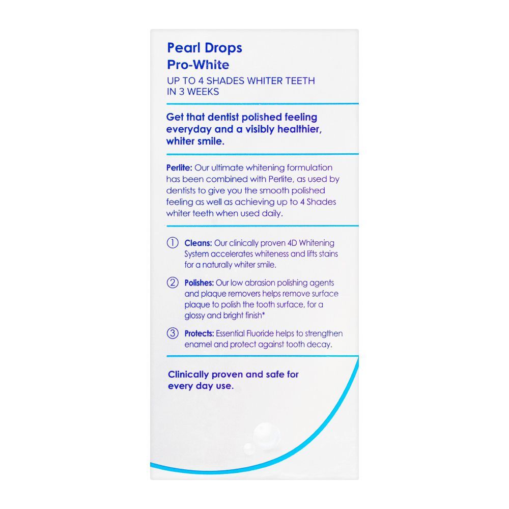 Purchase Pearl Drops Daily Whitening Pro-White Toothpaste, 50ml Online ...