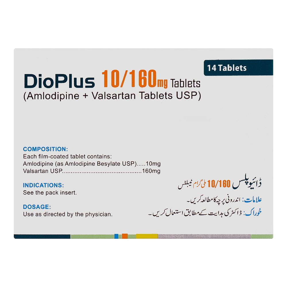 Order ATCO Laboratories Dioplus Tablet, 10/160mg, 14-Pack Online at ...