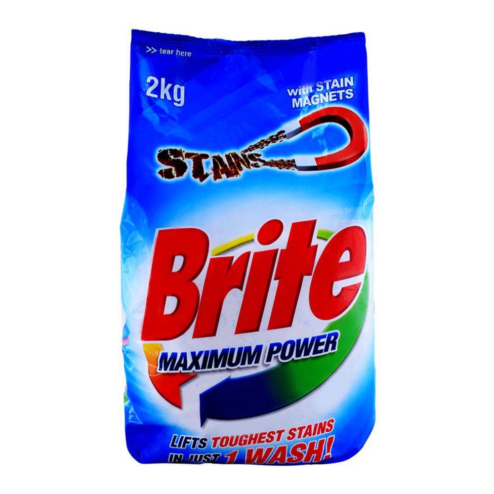 Purchase Brite Maximum Power Detergent Powder 2 KG Online at Special ...