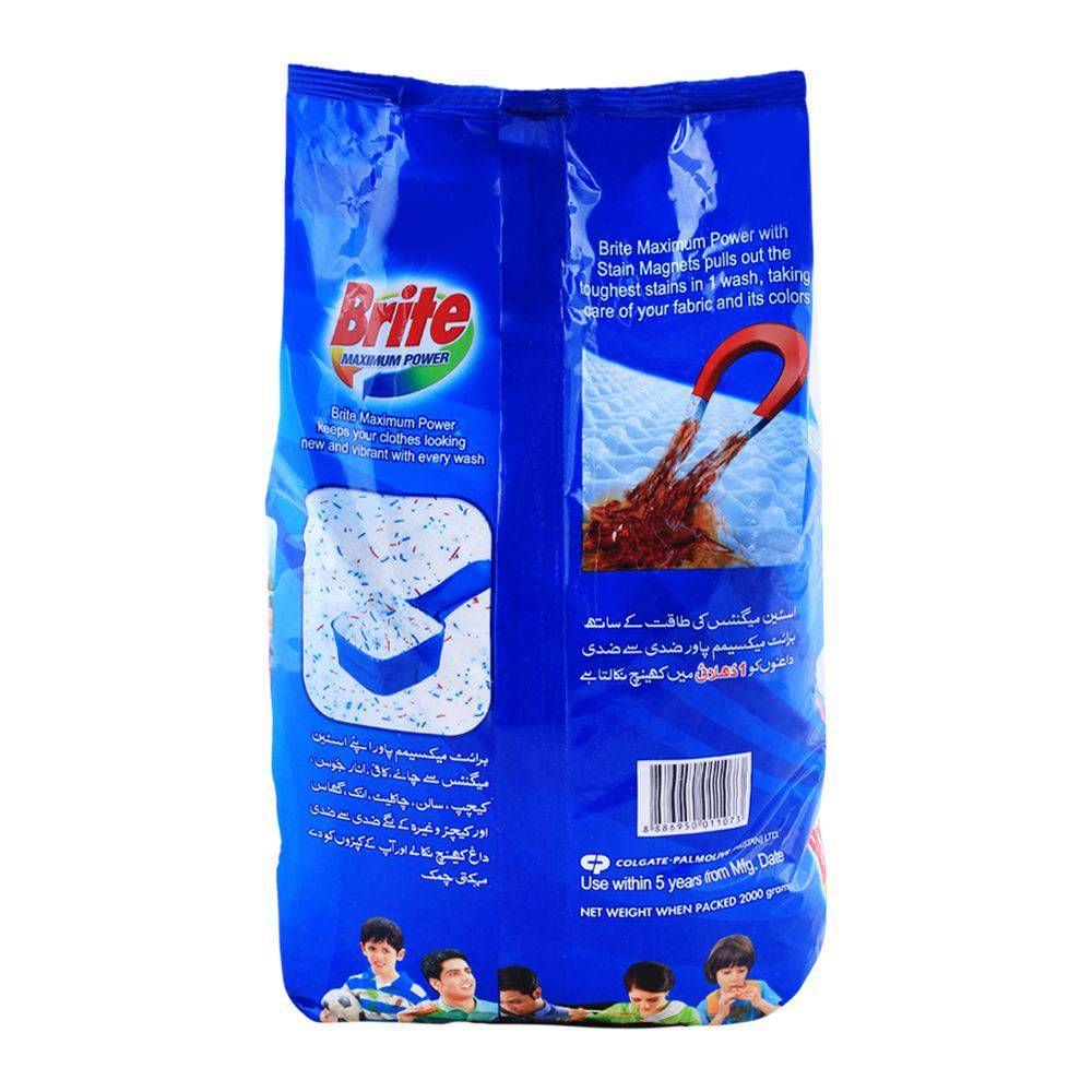 Purchase Brite Maximum Power Detergent Powder 2 KG Online at Special ...