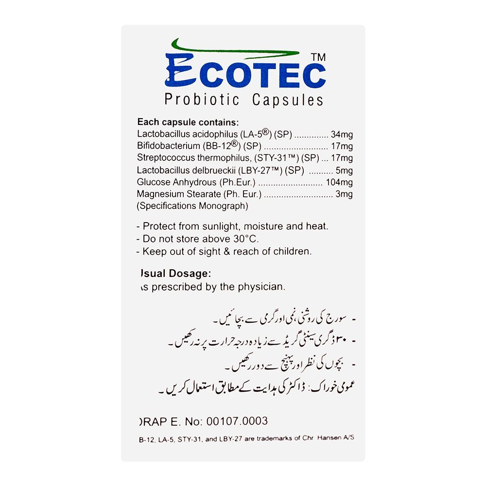 Purchase Searle Ecotec Probiotic Capsules Online at Special Price in ...
